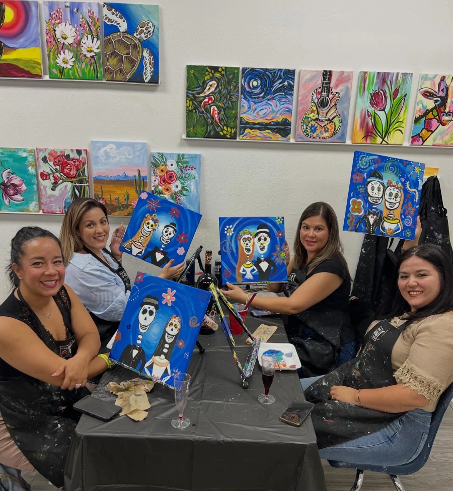Sip and Paint Near Me in El Paso | Crafty Art Studios